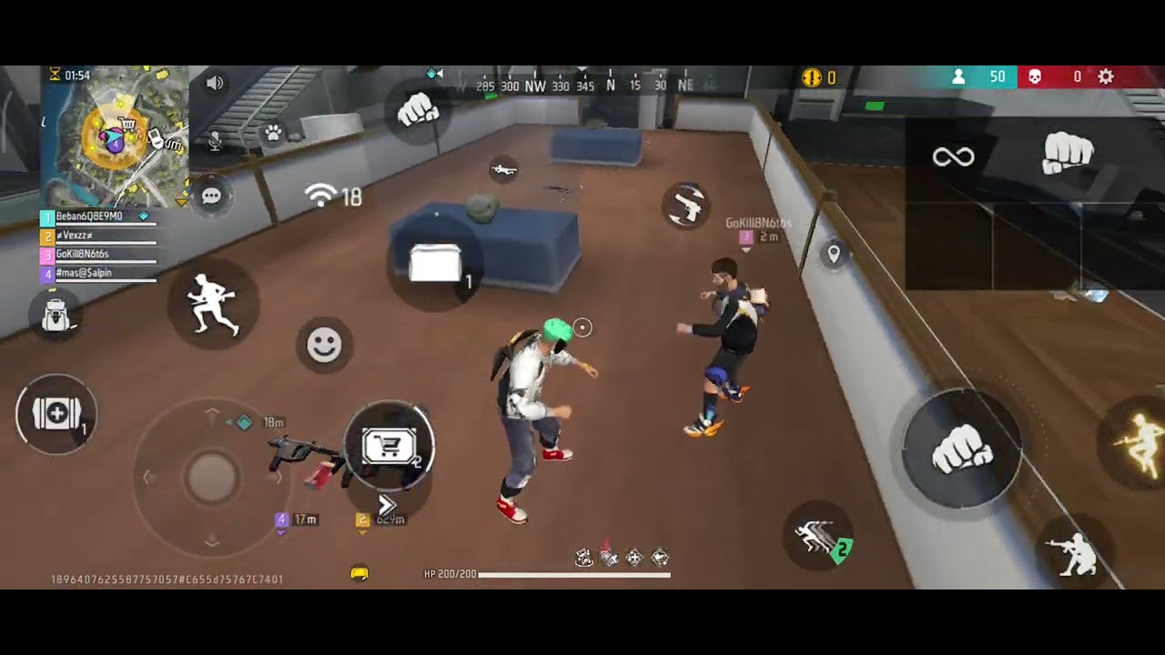 Si ganteng lagi main ff untuk mendapatkan voucher Indonesia vs Bahrain ...