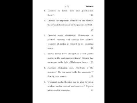 MJM - 030 December 2022 Question Paper - YouTube