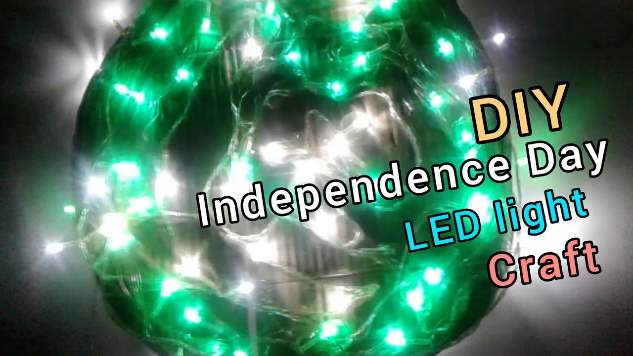 DIY Independence Day LED Light Craft - Artistic World - YouTube