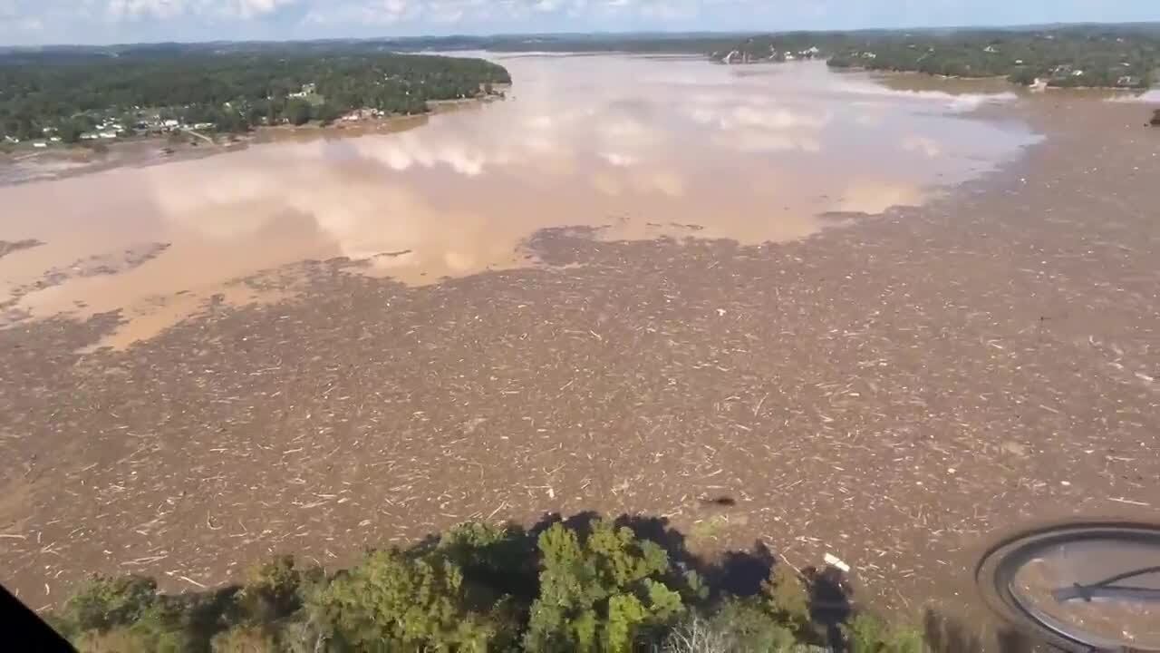 TVA installs mile-long boom to gather flood debris in Douglas Lake ...