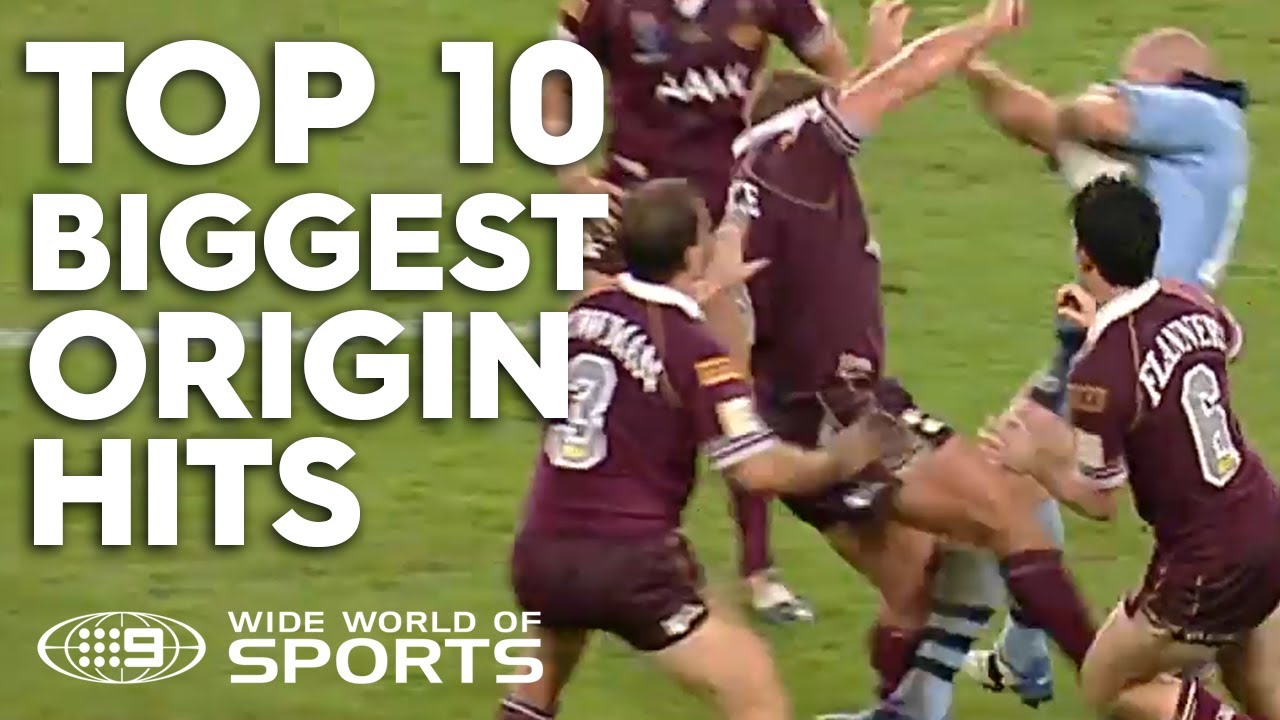 State Of Origin: Top 10 biggest hits of all time | NRL on Nine - YouTube