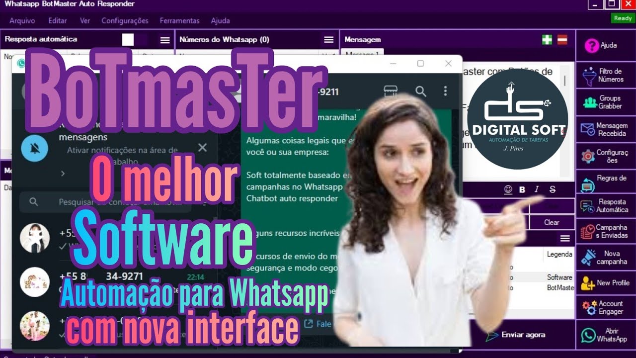 BotMaster O melhor software para automação no what sapp Nova Interface ...