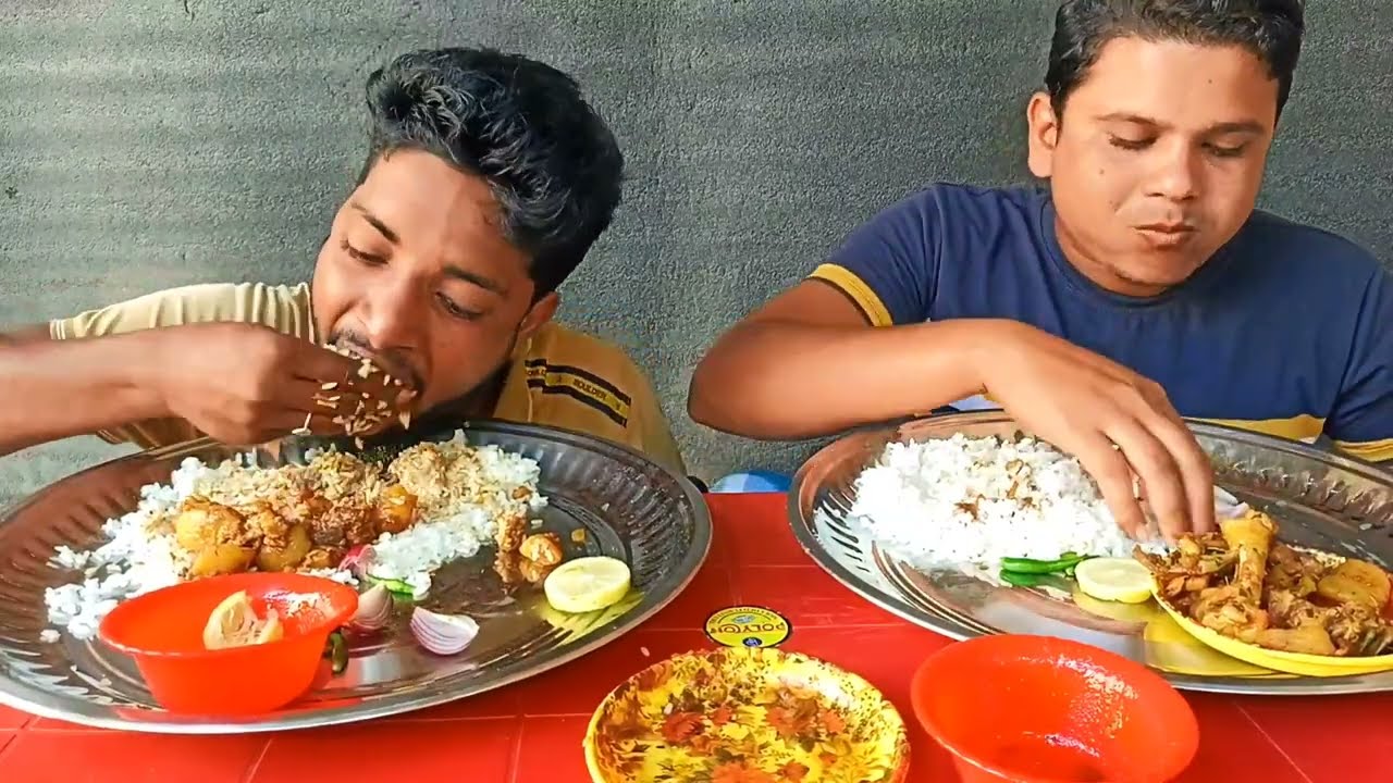 POORI RECIPE WITH RICE, CHICKEN LEG PIECE EATING CHALLENGE | PURI ...