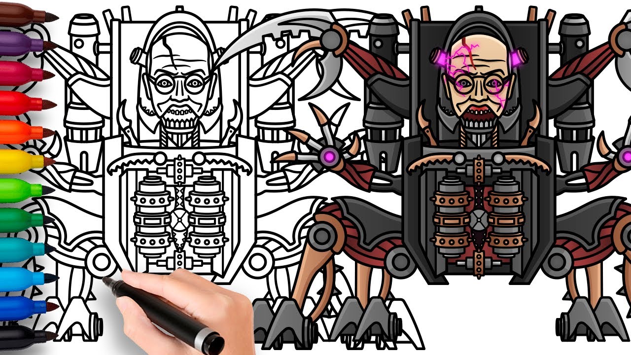 COMO DESENHAR o SCORPION ZOMBIE CHIEF SCIENTIST | Skibidi Toilet Zombie ...
