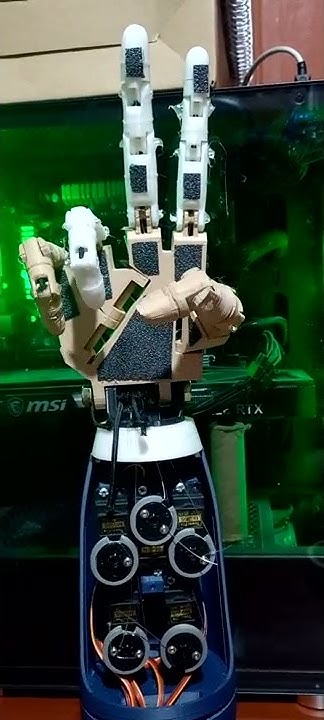 Mano articulada proyecto Final Robotica -Voz - YouTube