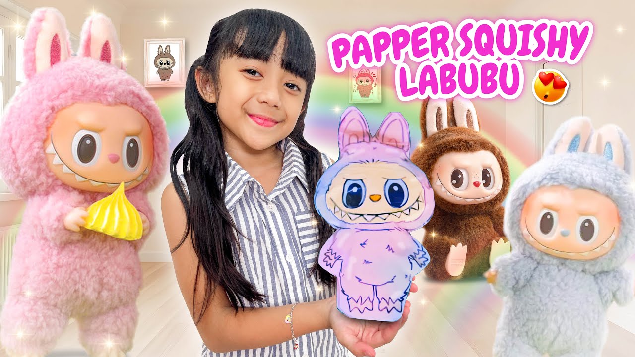 SAMANTHA CHALLENGE BIKIN PAPER SQUISY SERBA BONEKA LABUBU VIRAL ...