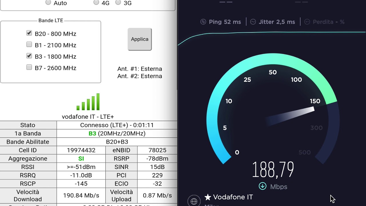 Speedtest Ogilink 4g+ - huawei b535 - YouTube