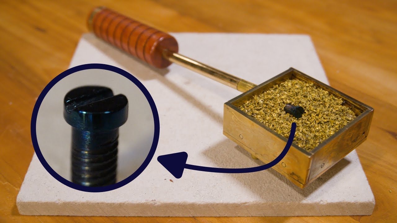 How to make a tray for hot bluing steel - YouTube