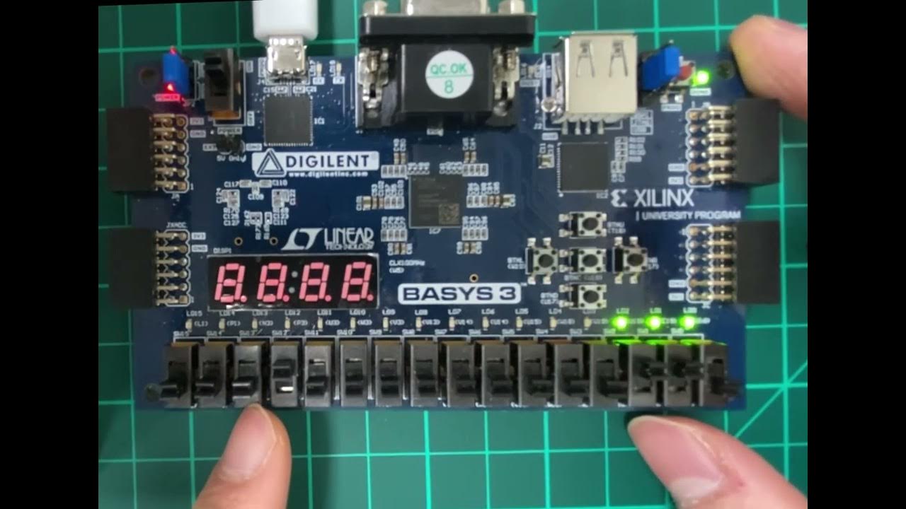 [FPGA] 4Bit Full adder 4비트 전가산기 - YouTube