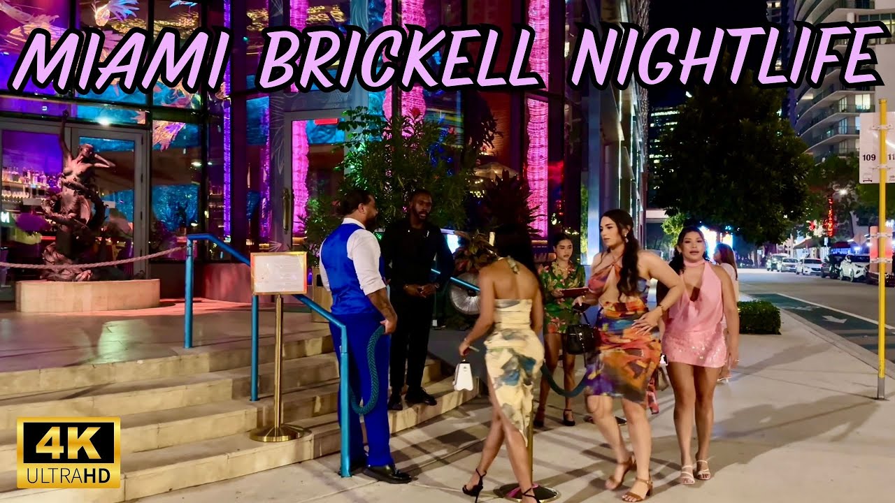 Miami Brickell Night Walk | After Sunset Vibes & City Energy - YouTube