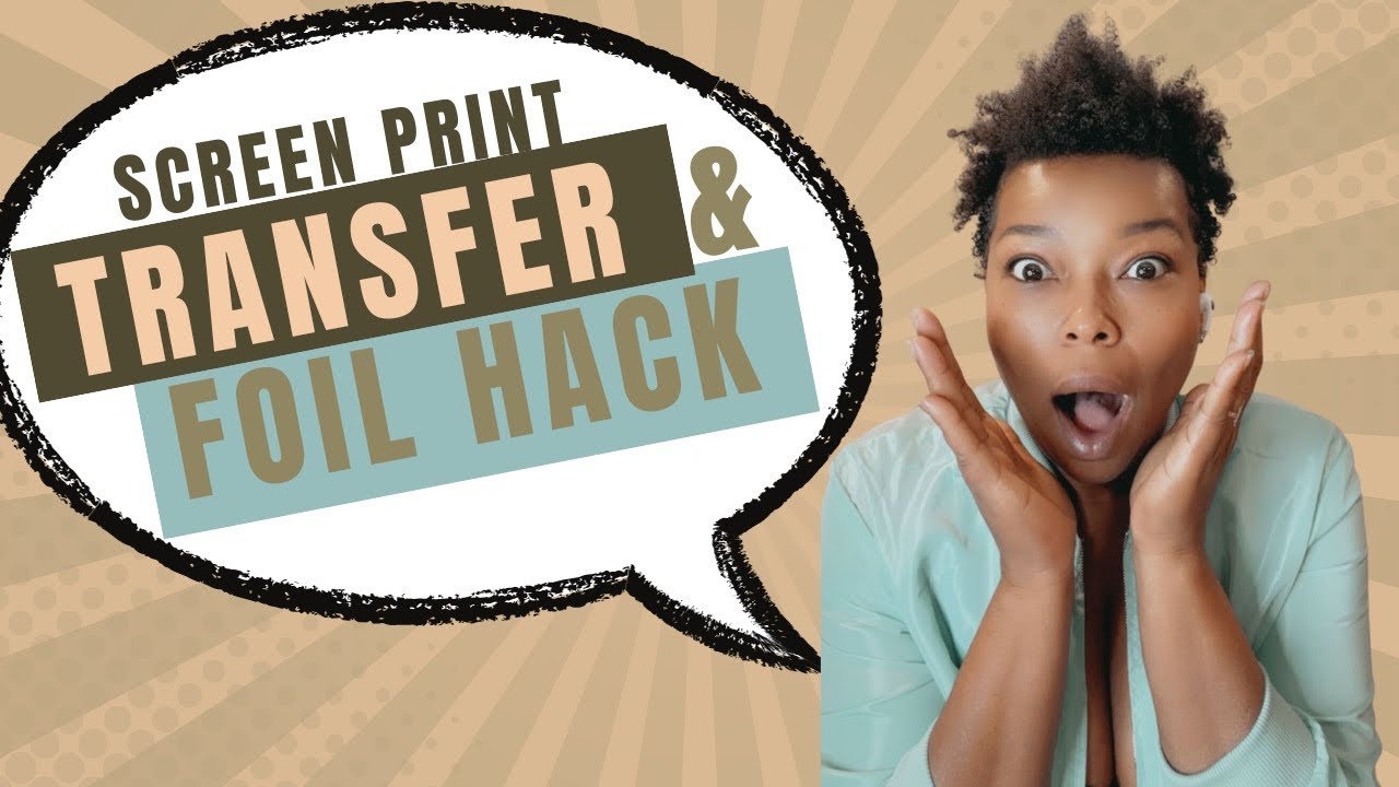 How To Add Foil To Screen Print Transfers - YouTube