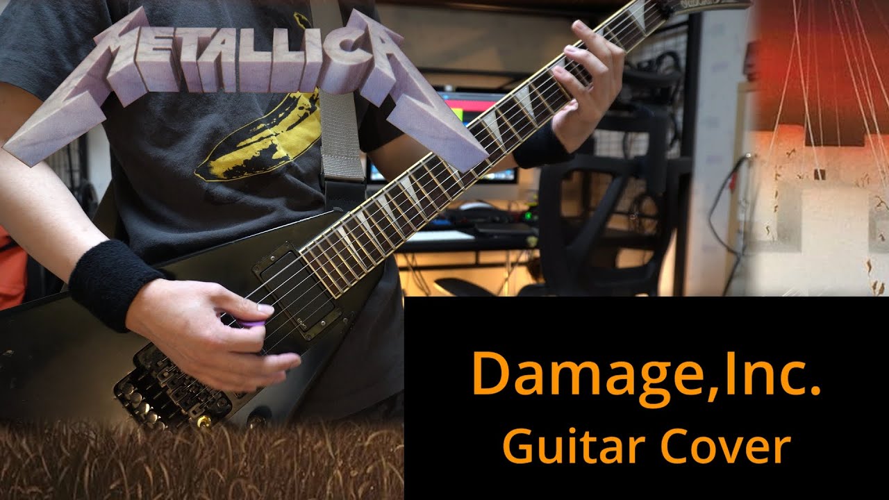 Metallica - Damage,Inc. - Guitar Cover (with solo) - YouTube
