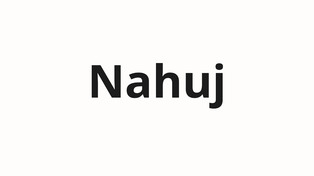 How to pronounce Nahuj | Нахуй (Fuck in Russian) - YouTube