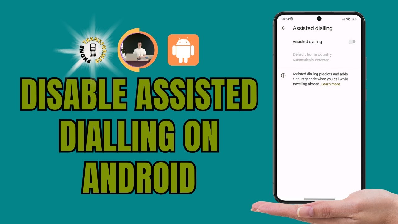 How to Disable Assisted Dialling on Android - YouTube