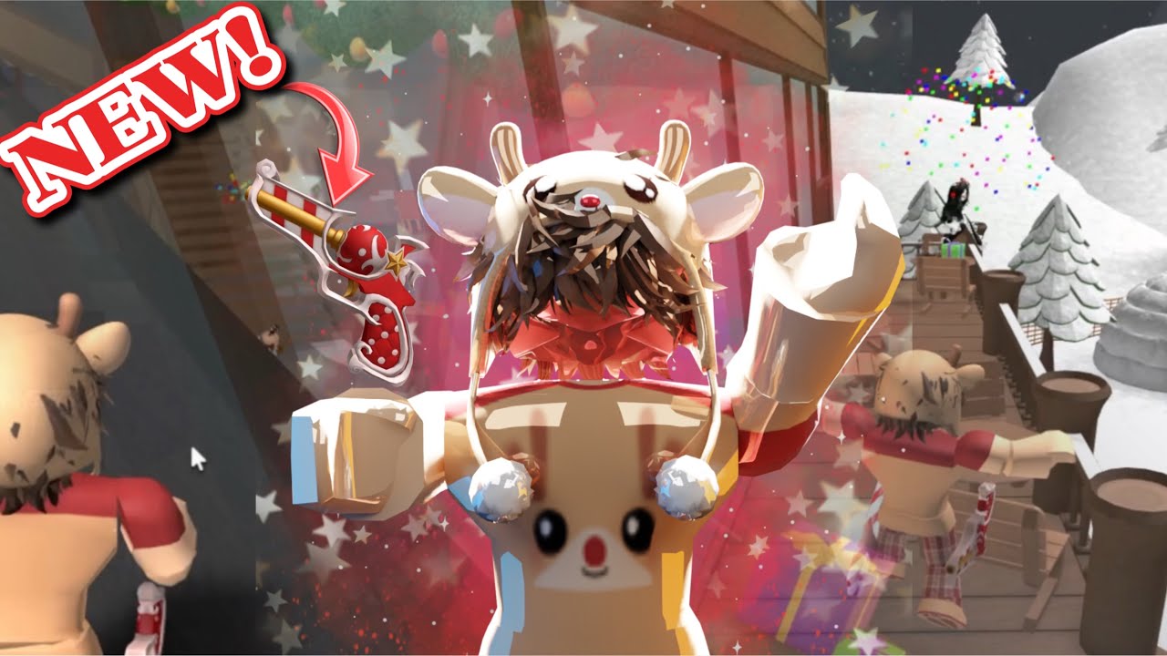 *NEW* BAUBLE GUN MONTAGE MM2 GAMEPLAY - YouTube