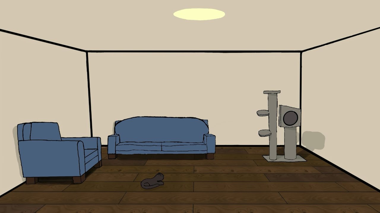 Animated cat loop - YouTube