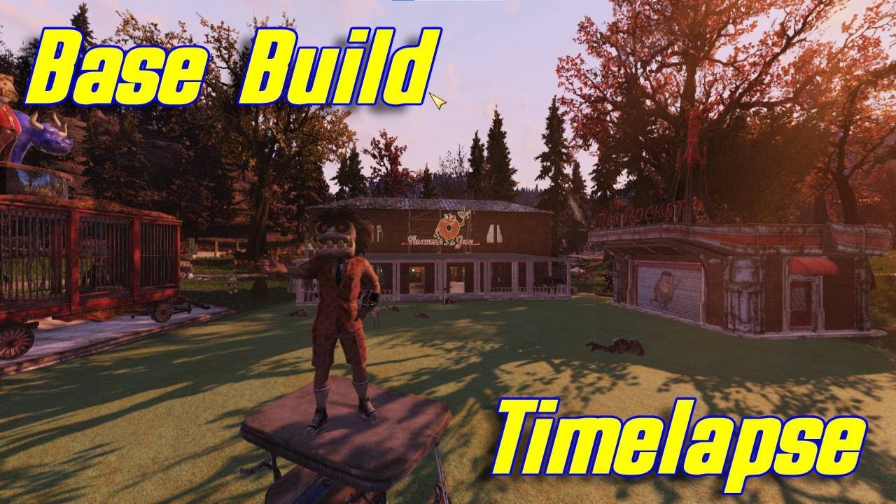 Fallout 76 - Base Building Time lapse - YouTube