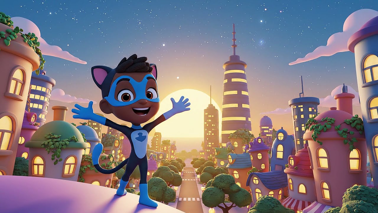 PJ Masks Tiny Catboy Missed His Night Jump AV1 | Nursery Rhymes for ...