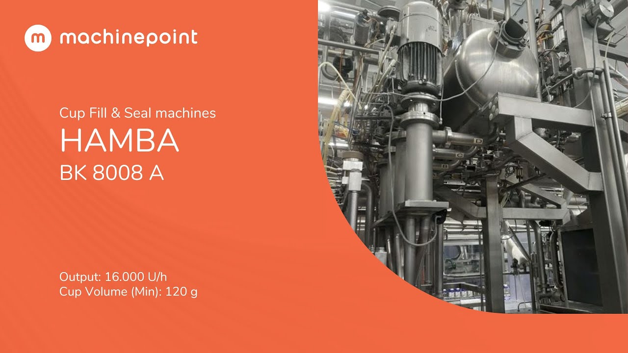 HAMBA BK 8008 A Cup Fill & Seal machines | HAMBA Machines - YouTube