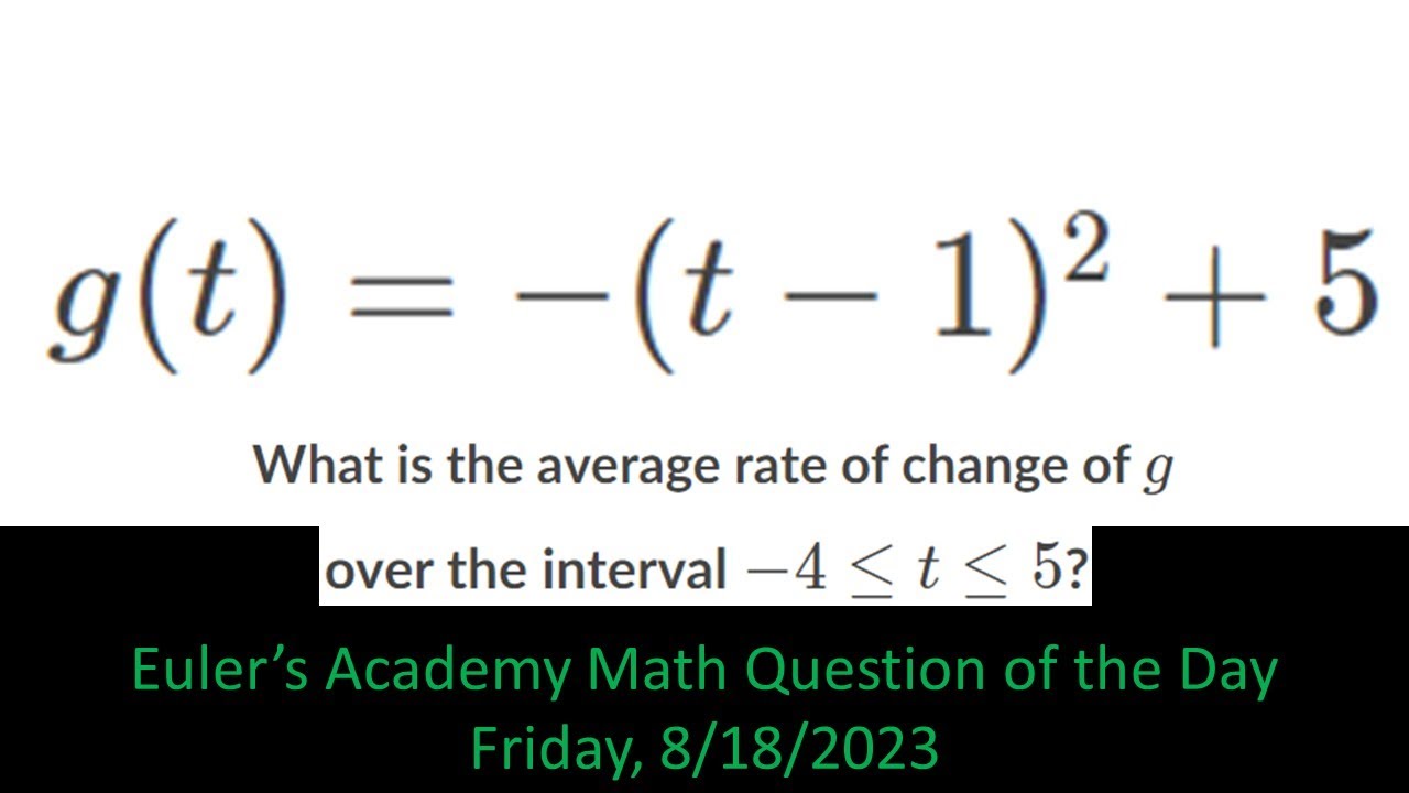 Math Question Of The Day Friday August 18th 2023 YouTube math-question-of-the-day-friday-august-18th-2023-youtube