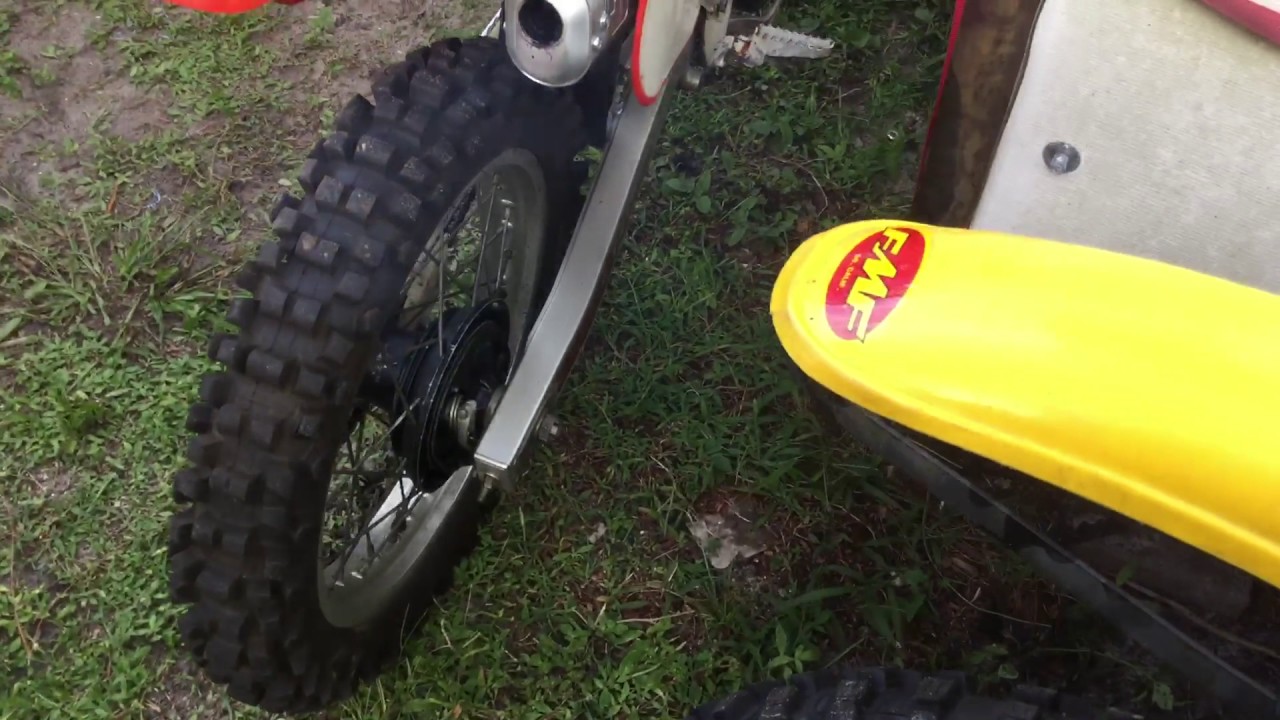 84 CR250R with ebay $50 Air Striker carb - YouTube