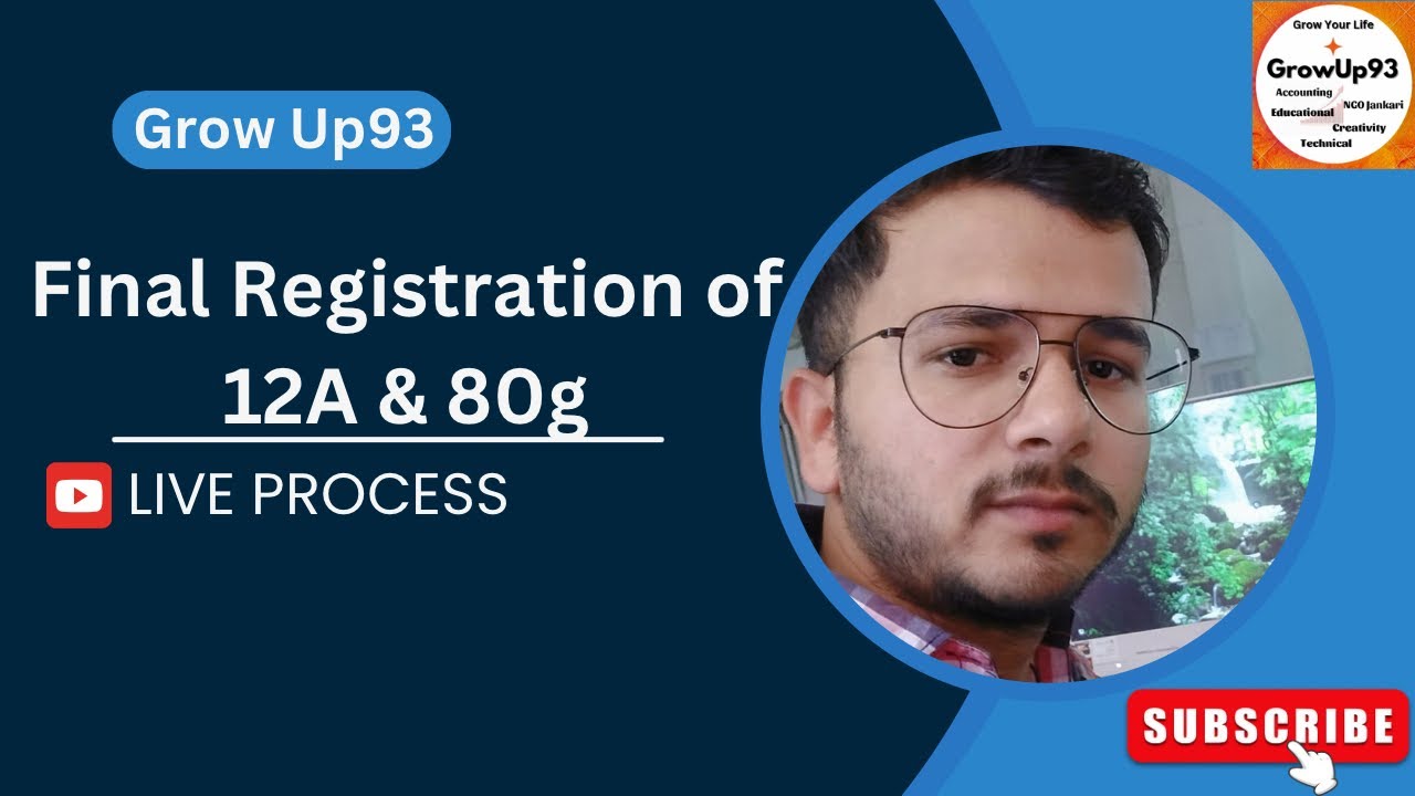 Final Registration of 12A & 80g for NGO ll 12A Registration ll 80g ...