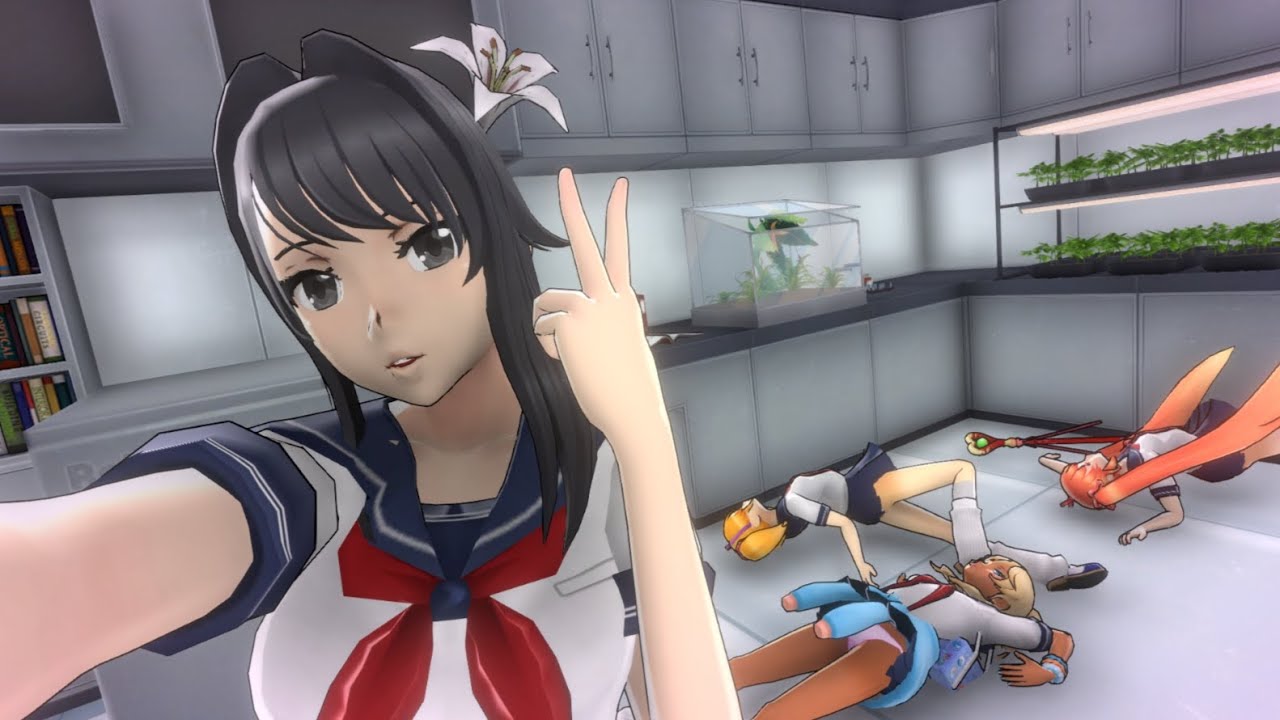 Садоводство и уроки истории в Yandere Simulator - YouTube