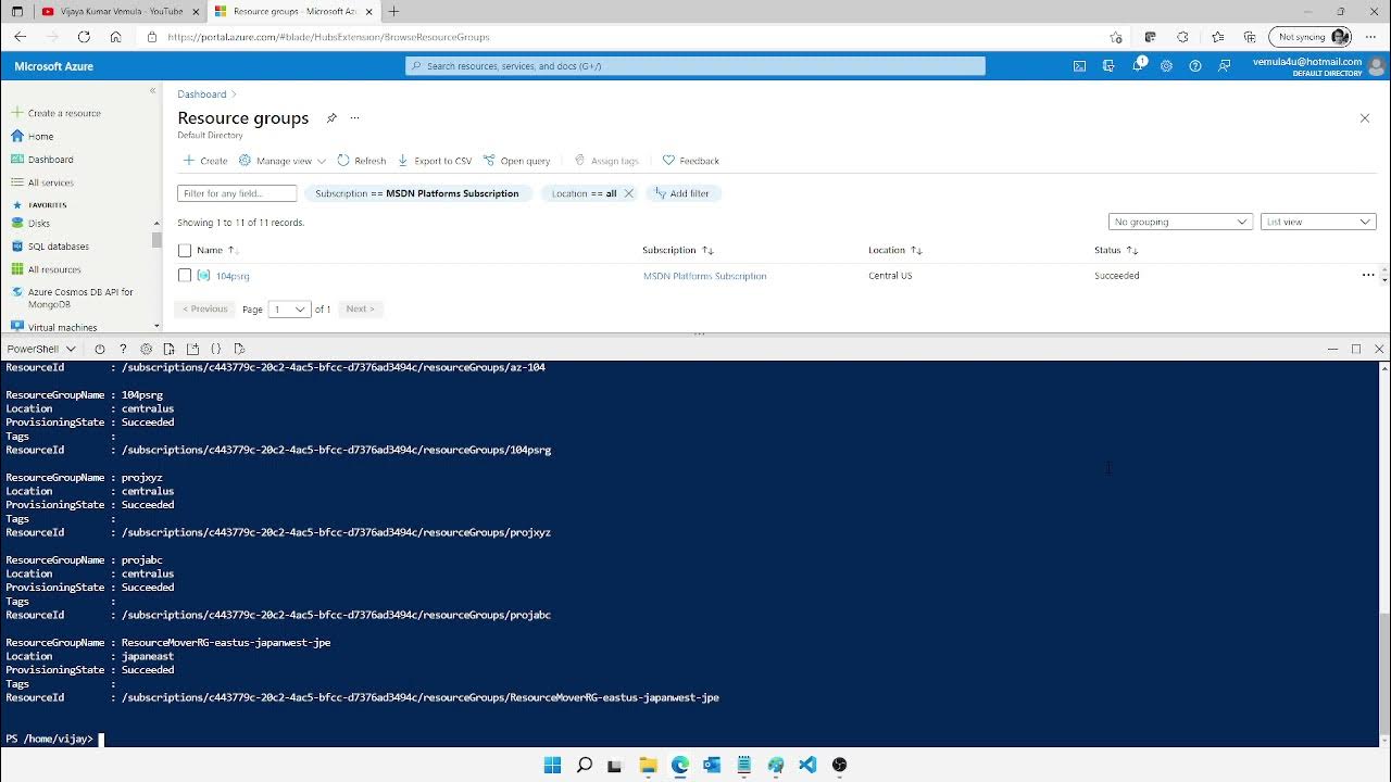 How to Delete of Azure Resource Group using PowerShell - YouTube