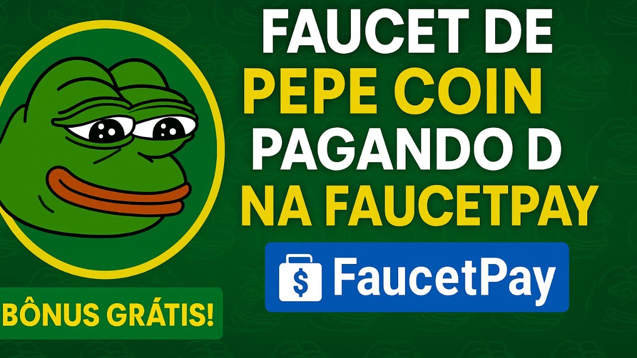 🐸 Faucet de PEPE Coin PAGANDO DIRETO na FaucetPay + Bônus Grátis! - YouTube