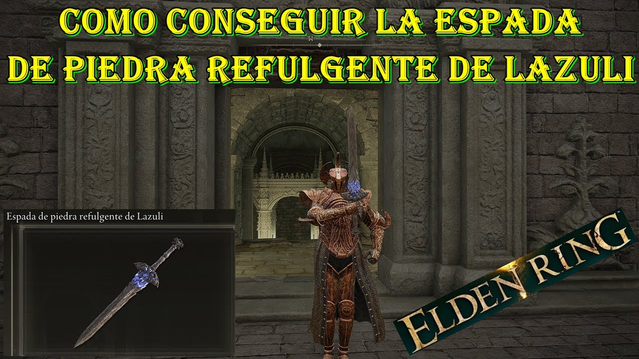 Elden Ring Como conseguir una poderosa espada. Espada de piedra ...