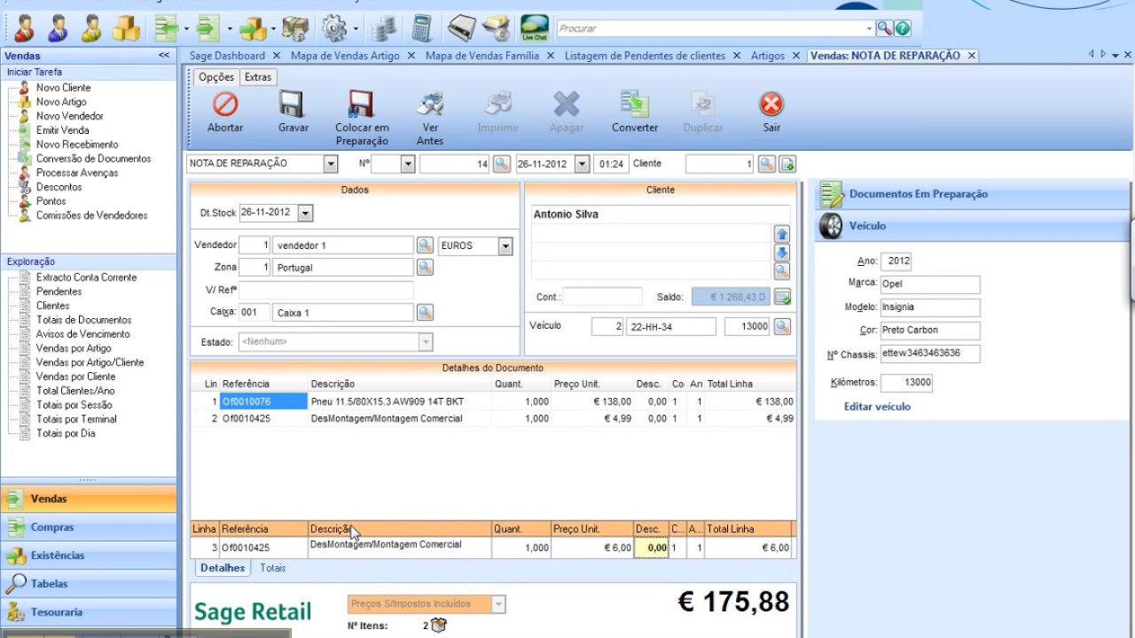 Sage Retail para Oficinas e Recauchutagens - YouTube
