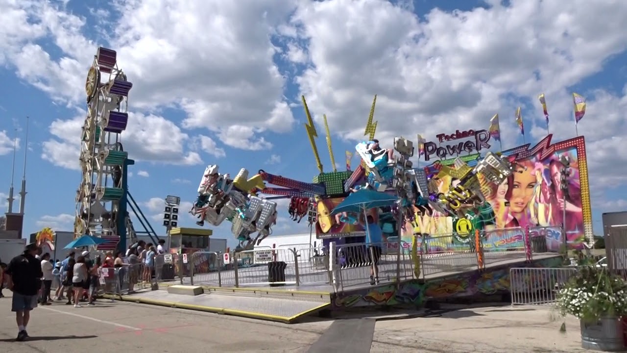 The Techno Power at the 2021 Wisconsin State Fair Spin City Midway ...