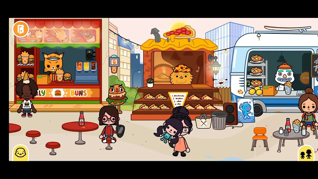 Makan siang di food court bareng nenek-toca boca-Twin Gaming Channel ...