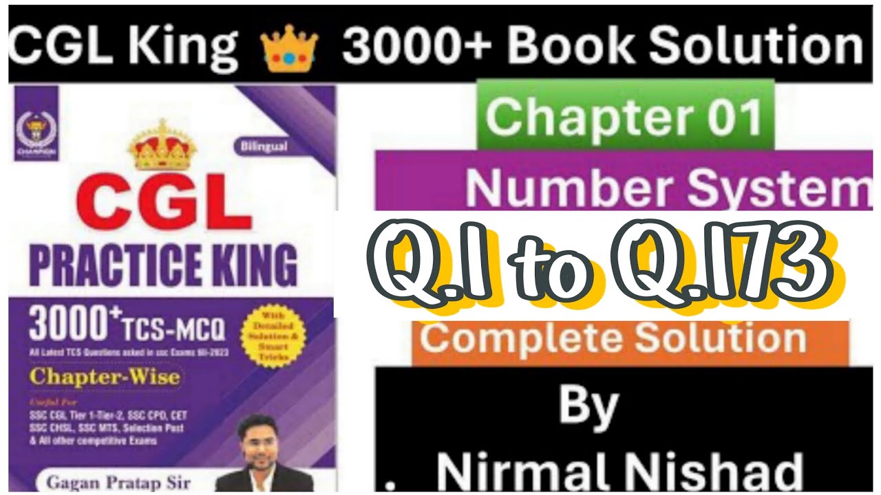 Complete Number System In one Video | Maths Marathon For CGL Practice ...