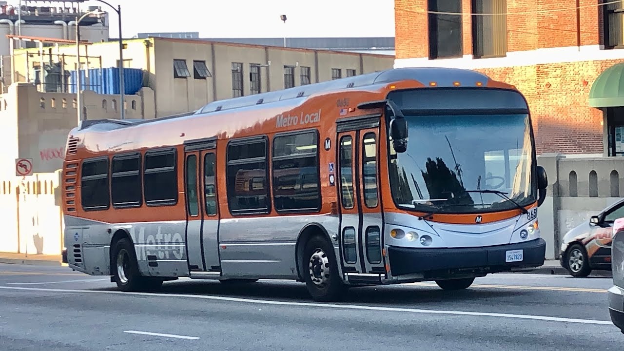 [RARE] LACMTA 2012 NABI Metro 40C #8650 - YouTube
