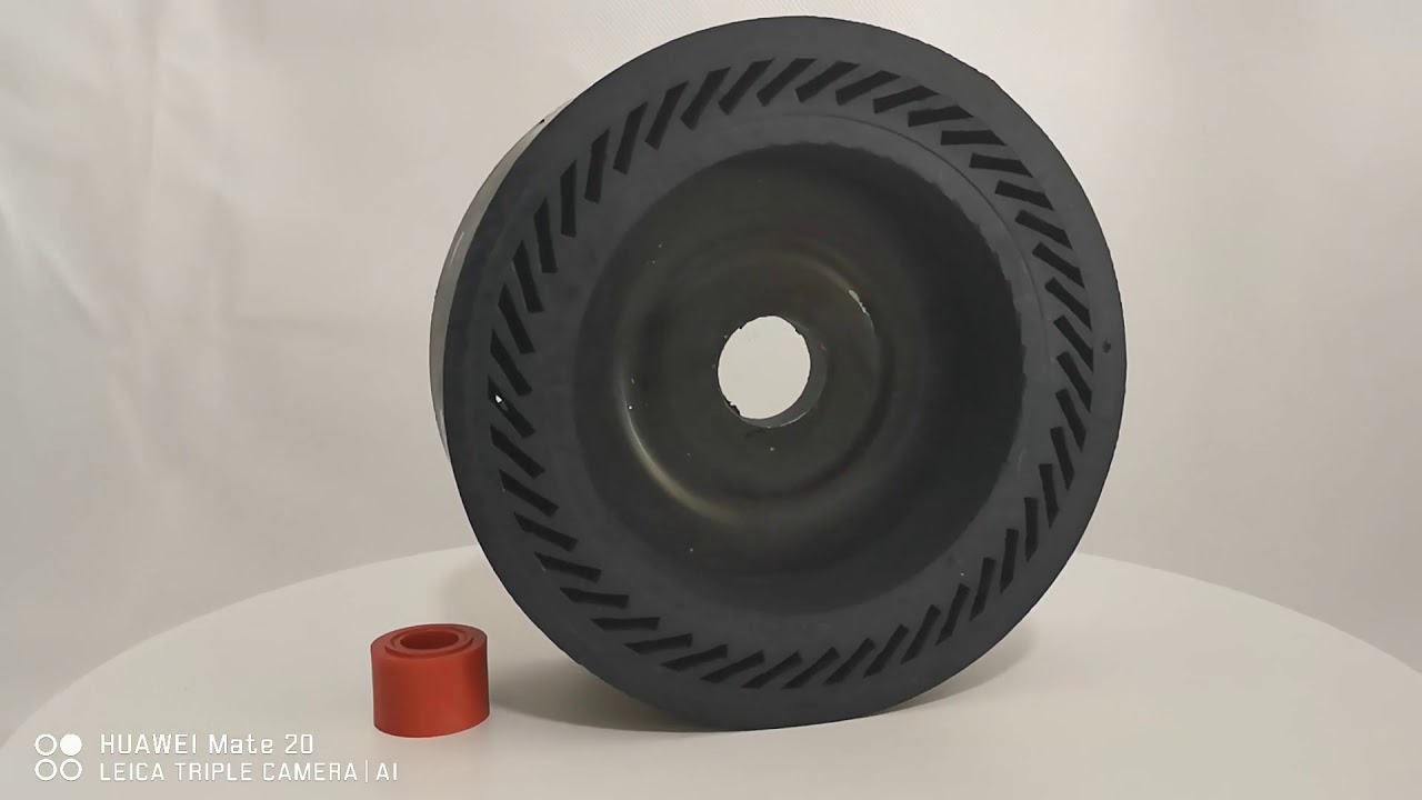 6"x1-1/2" Expandable Rubber Drum Wheel for Diamond Abrasive Expanding ...