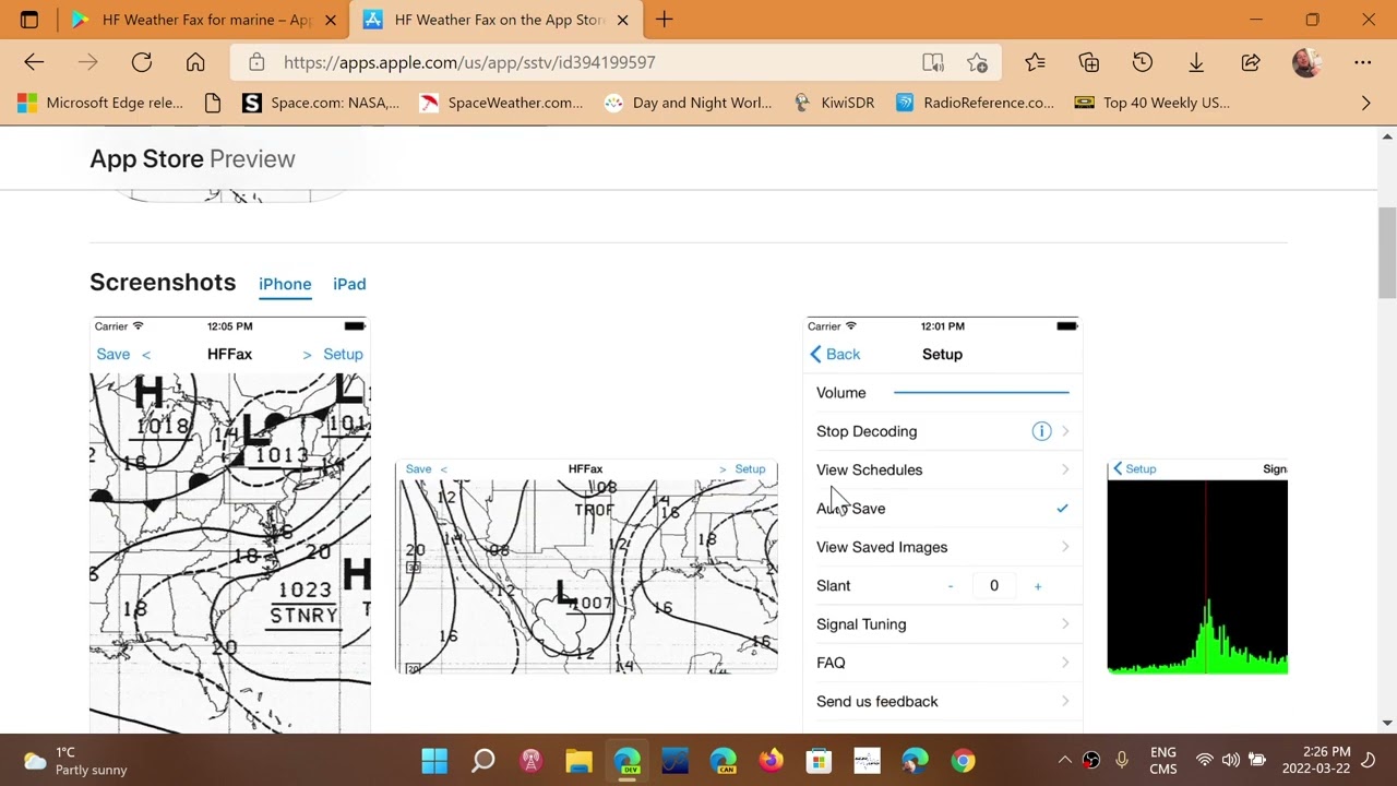 HF Weather Fax decoders for Android and IOS devices - YouTube