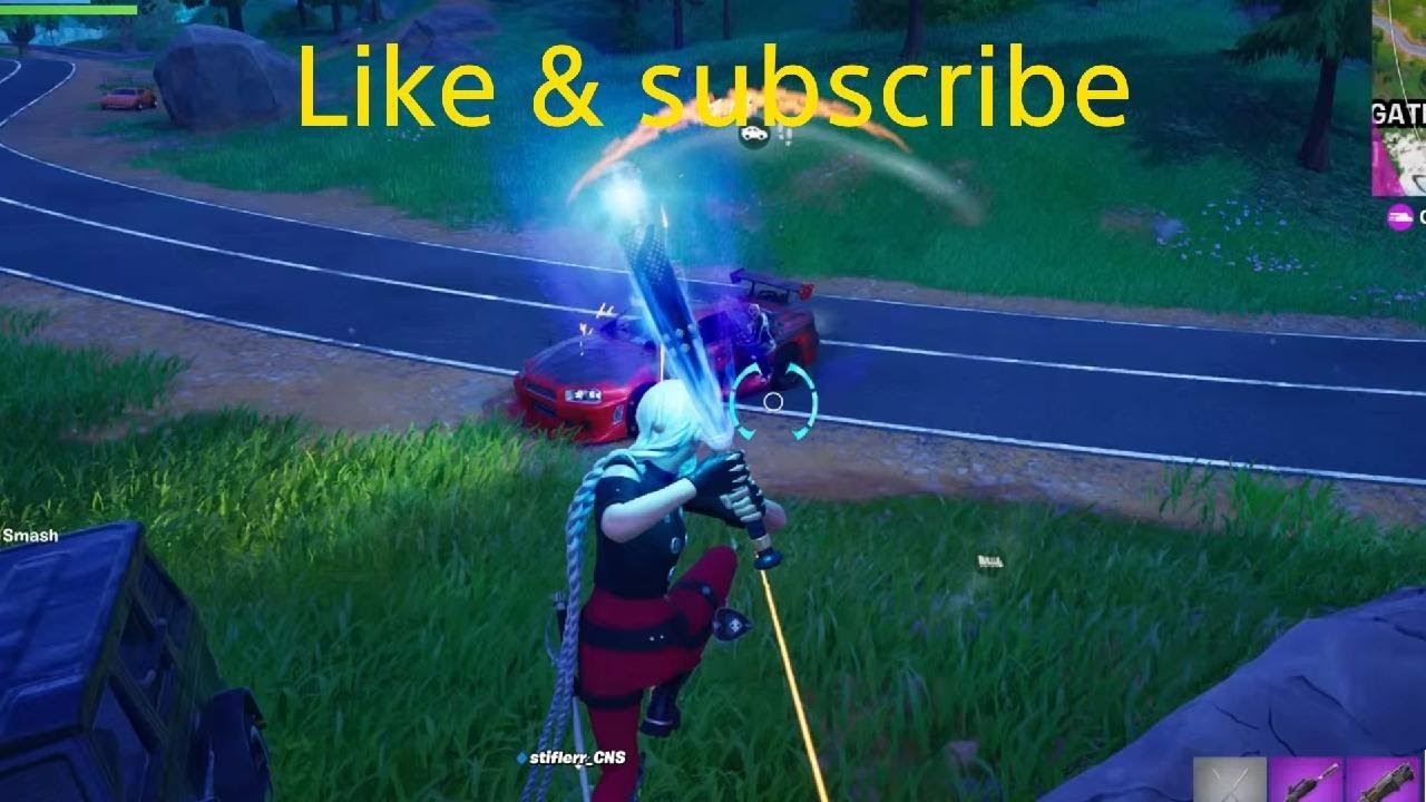 Hitting my first home run in Fortnite - YouTube