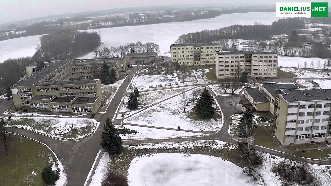 Daugai žiemą ūkanotą dieną is viršaus/2015 02 13/ Phantom-2 gopro4 ...
