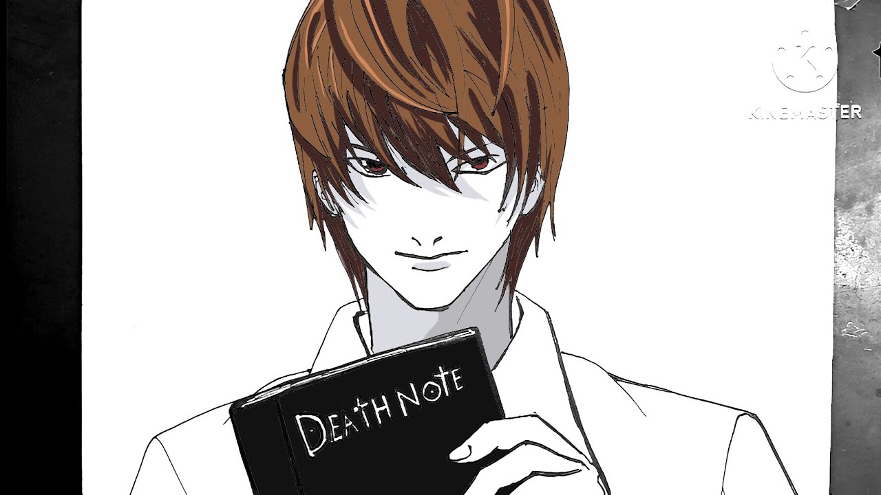 How To Draw Light Yagami | Step By Step | Death Note - YouTube