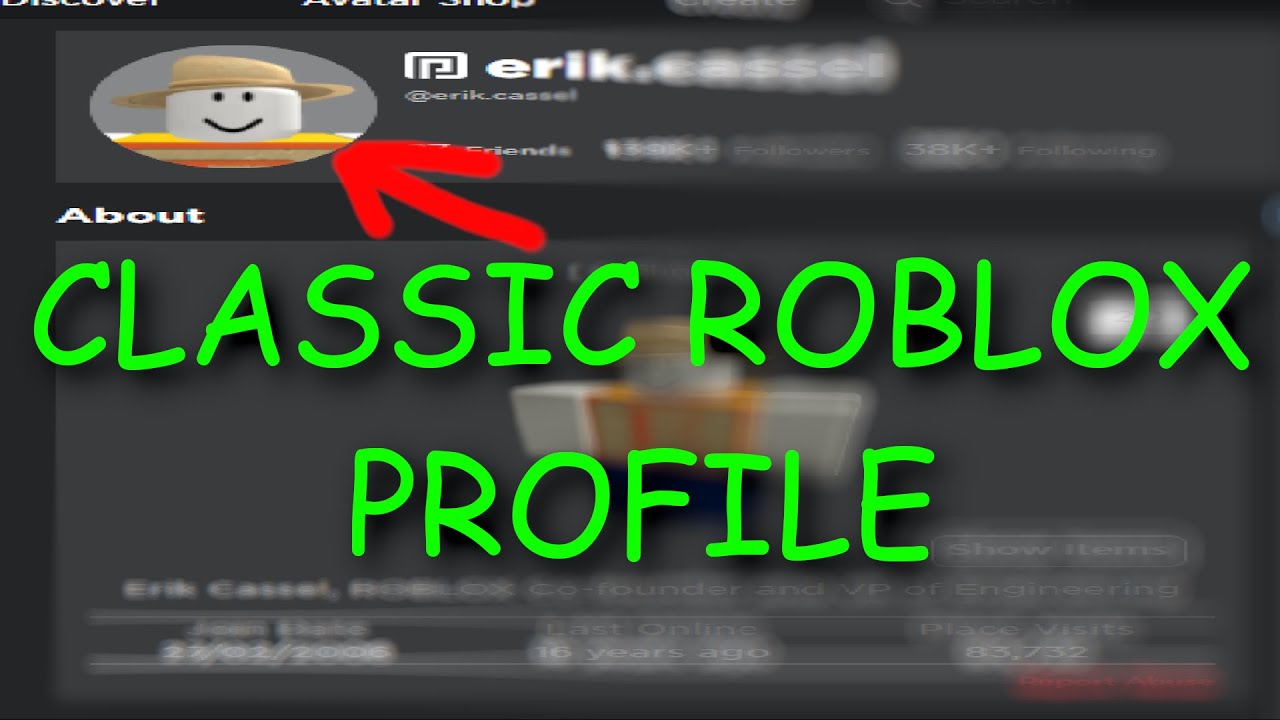 How to get the classic roblox profile picture - YouTube