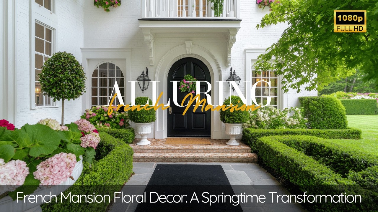 French Mansion Floral Decor: A Springtime Transformation - YouTube