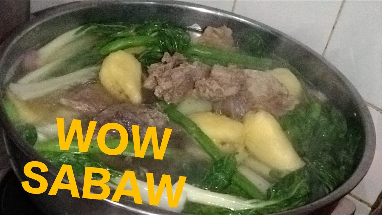 Wow sabaw/ beef soup pinoy recipe - YouTube