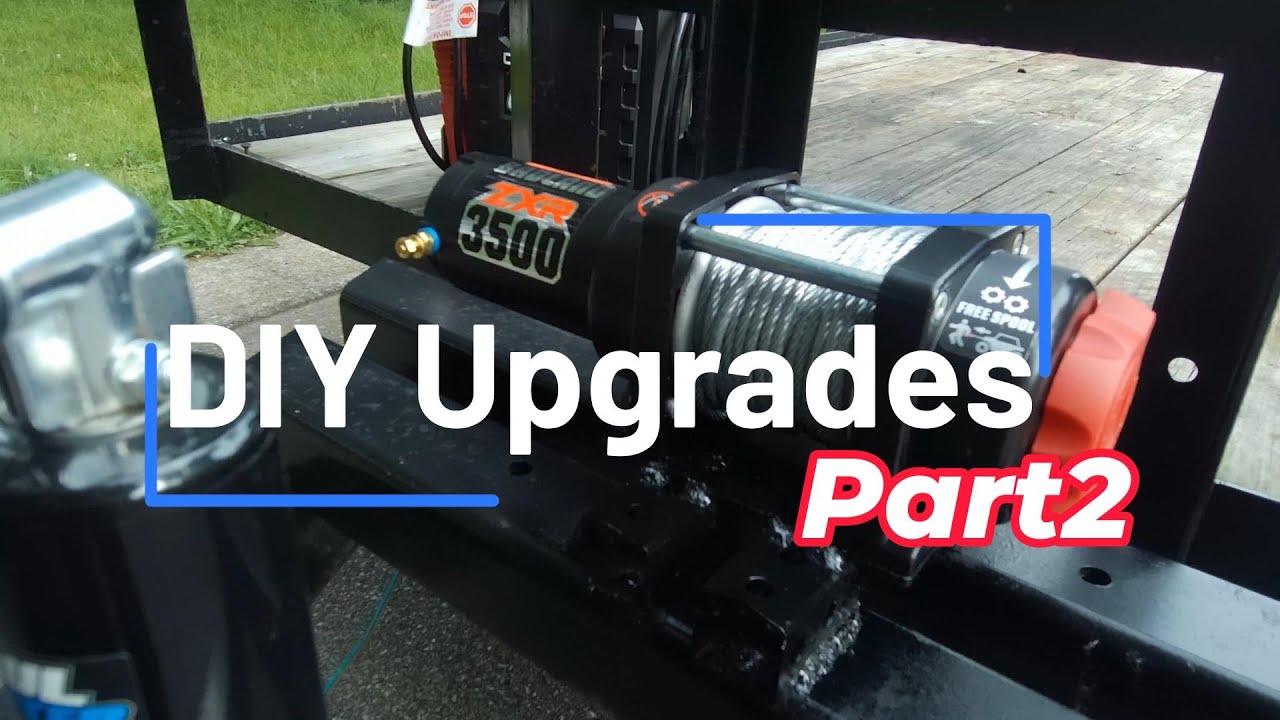 DIY Upgrades: BADLAND 3500 Heavy Duty Trailer Winch Install Continued ...