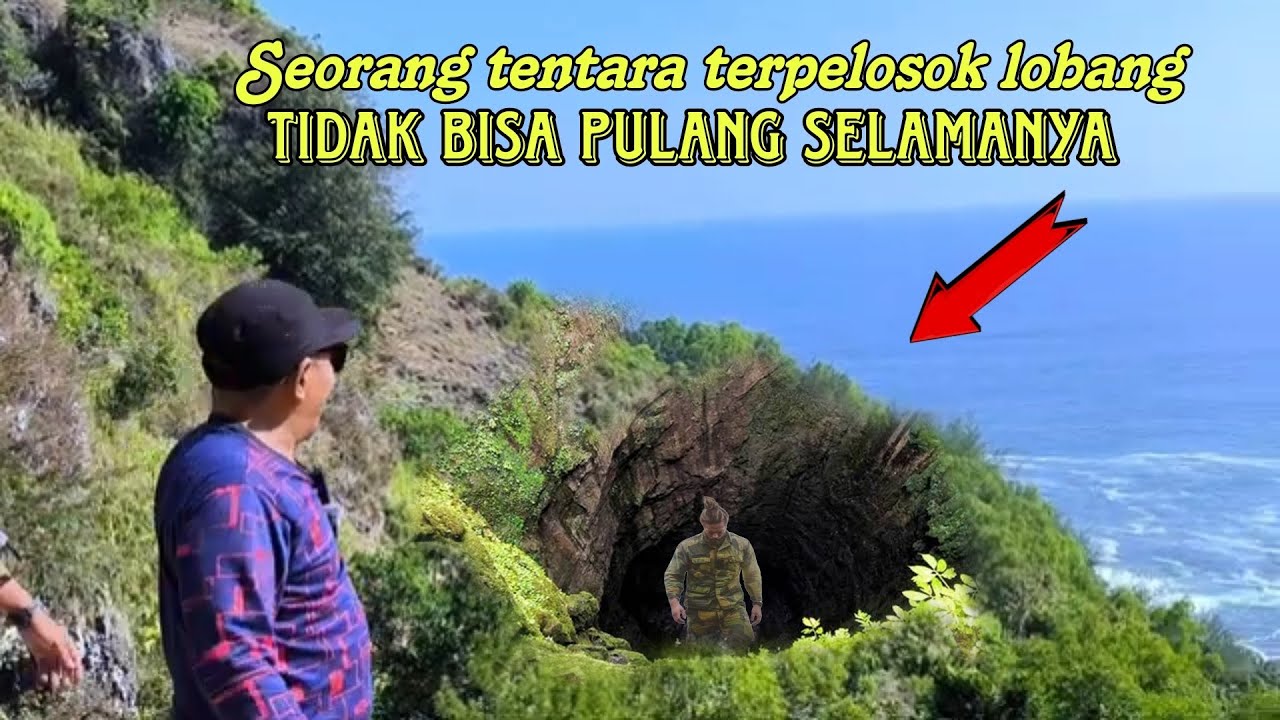 Geger.! seorang tentara terpelosok lobang dan terjebak tidak bisa ...