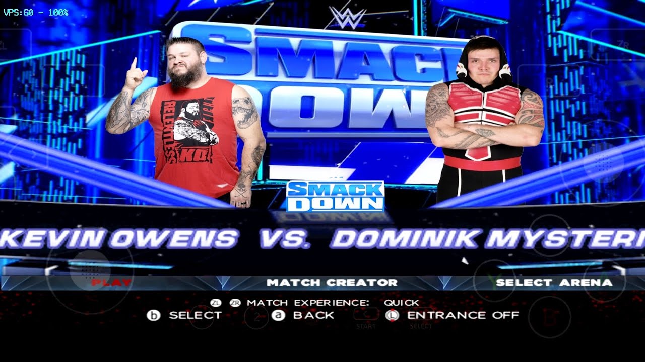 Kevin ovens vs Dominic Mysterio match|WWE SmackDown highlights|WWE 2k24 ...