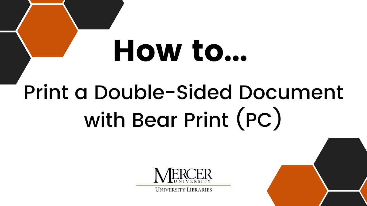 How To Print A Double Sided Document With BearPrint PC YouTube How To Print A Double Sided Document With BearPrint PC YouTube