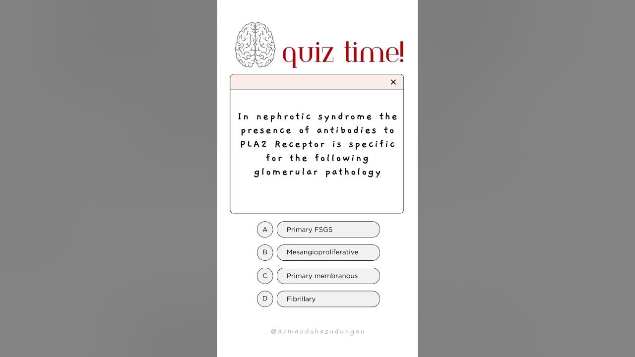 Quiz time! #shorts #glomerulonephritis #nephroticsyndrome #medicine # ...