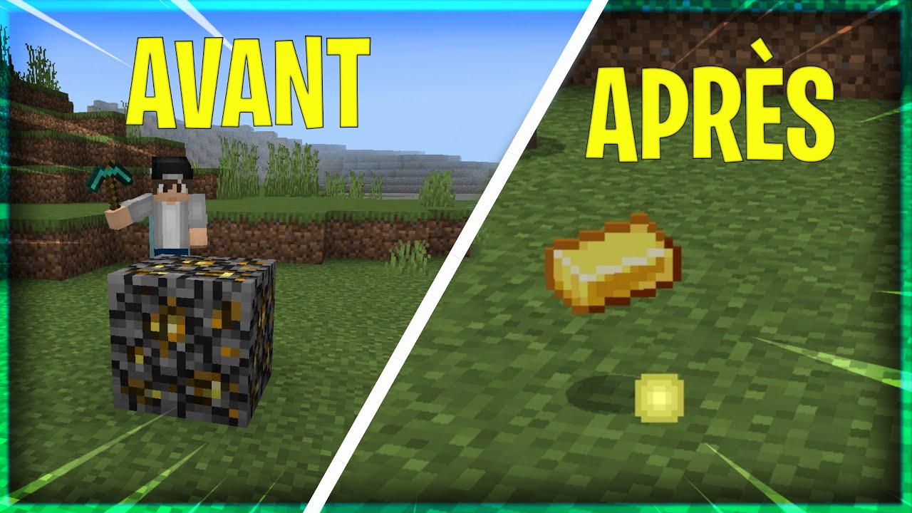 COMMENT AVOIR LES MINERAIS DIRECTEMENT CUIT | TUTO COMMANDE BLOCK (PS4 ...