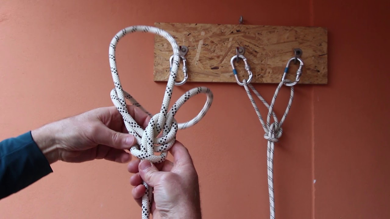 I nodi speleo 3 - il nodo di bolina doppio e singolo - YouTube